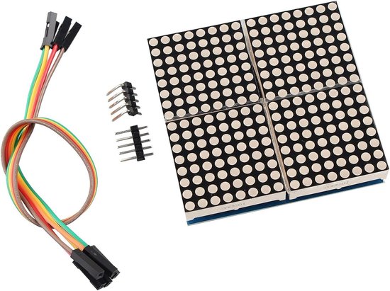 Dot Matrix Module 7219 voor Microcontroller 4 in 1 LED Display Module ...