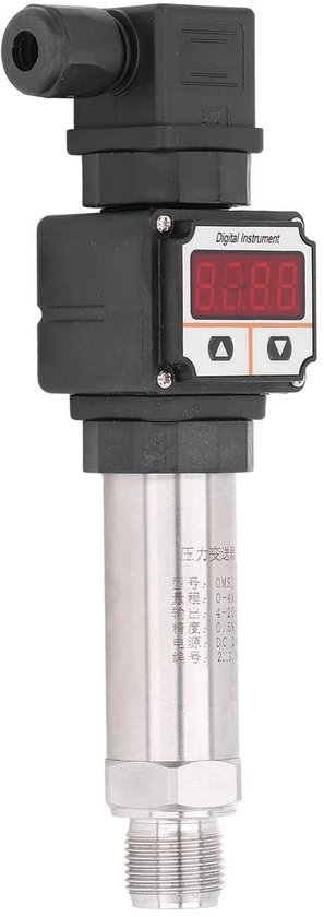Druksensor met Digitale LED-display Druktransmitter 24 V DC 4-20 MA ...