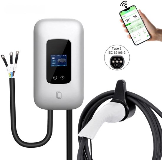 EV MONKEY wallbox 11 kw type 2 met App control | bol