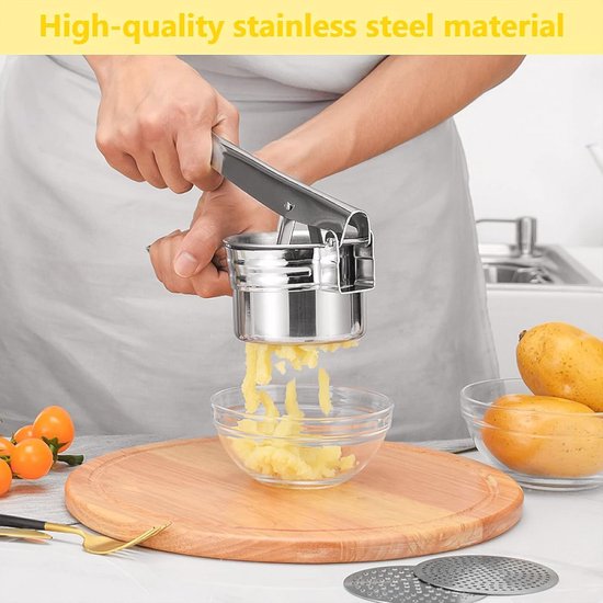 Professionele Aardappelpers van Roestvrij Staal met 3 Verwisselbare ...