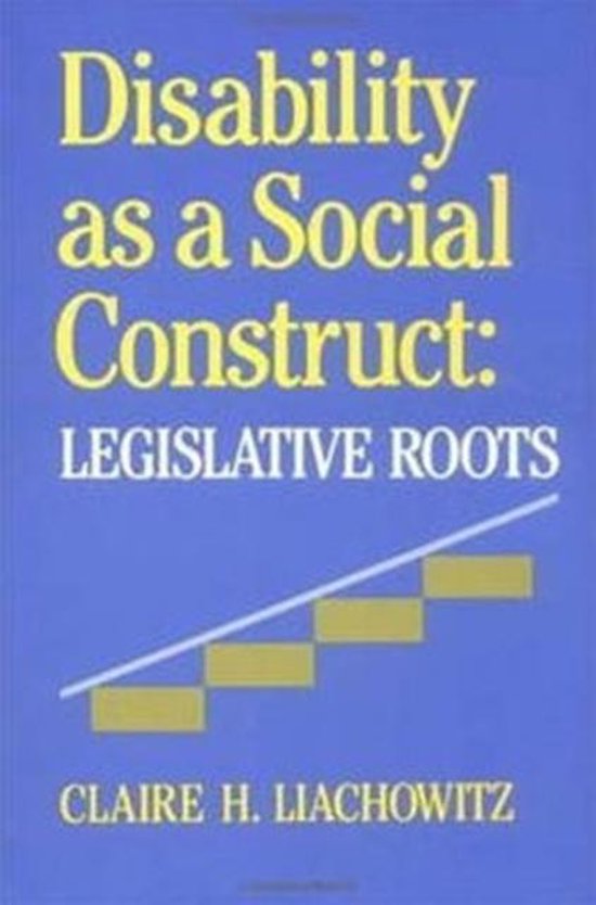 Disability as a Social Construct | 9780812281347 | Claire H. Liachowitz | Boeken | bol