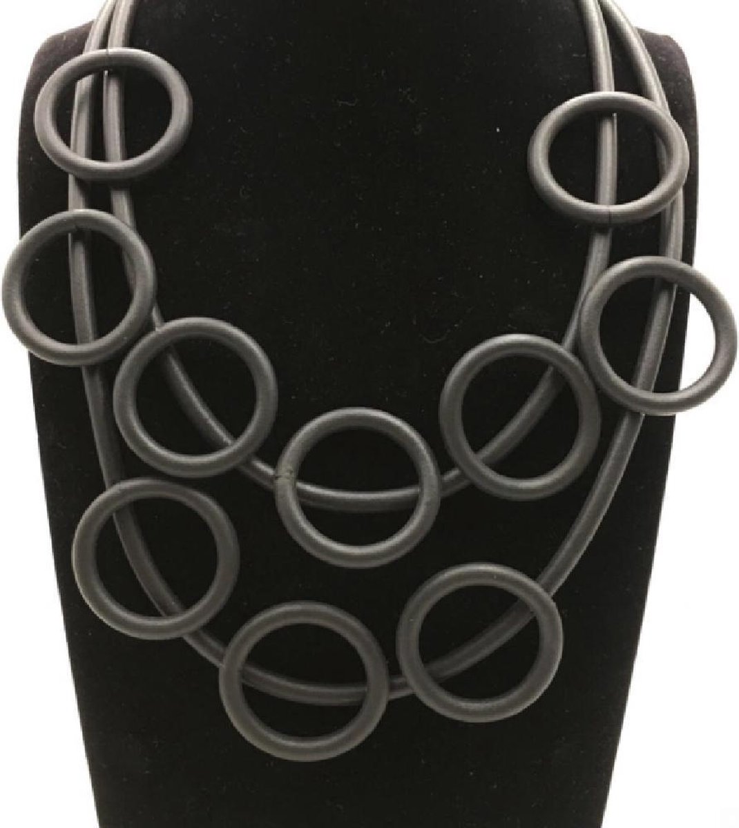 Moderen -10- ringen- rubberen- ketting | bol.com