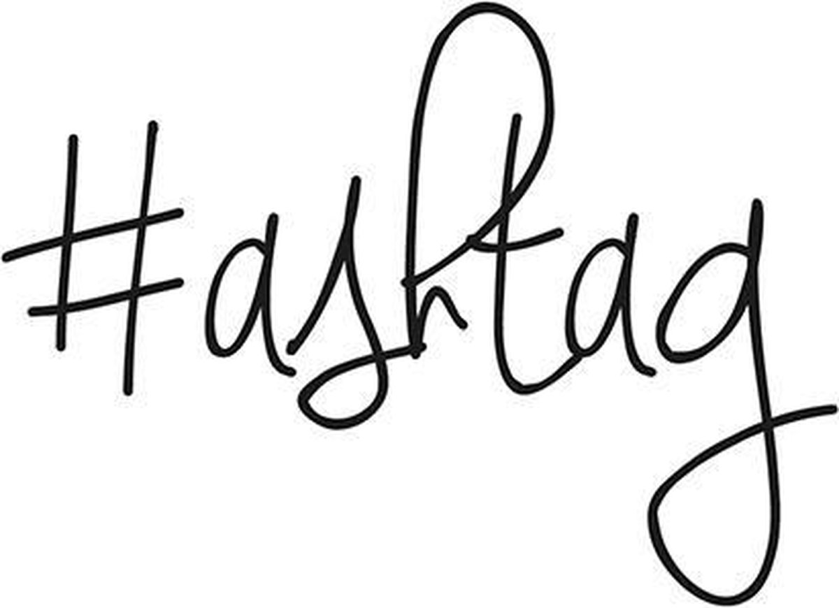 Hashtag Poster - 30x40cm - WALLLL | bol.com
