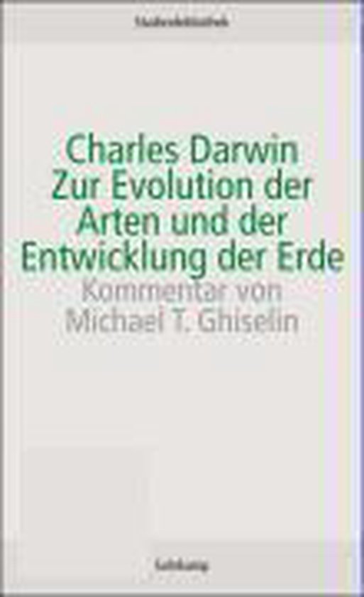 Zur Evolution der Arten und der Entwicklung der Erde, Charles Darwin ...