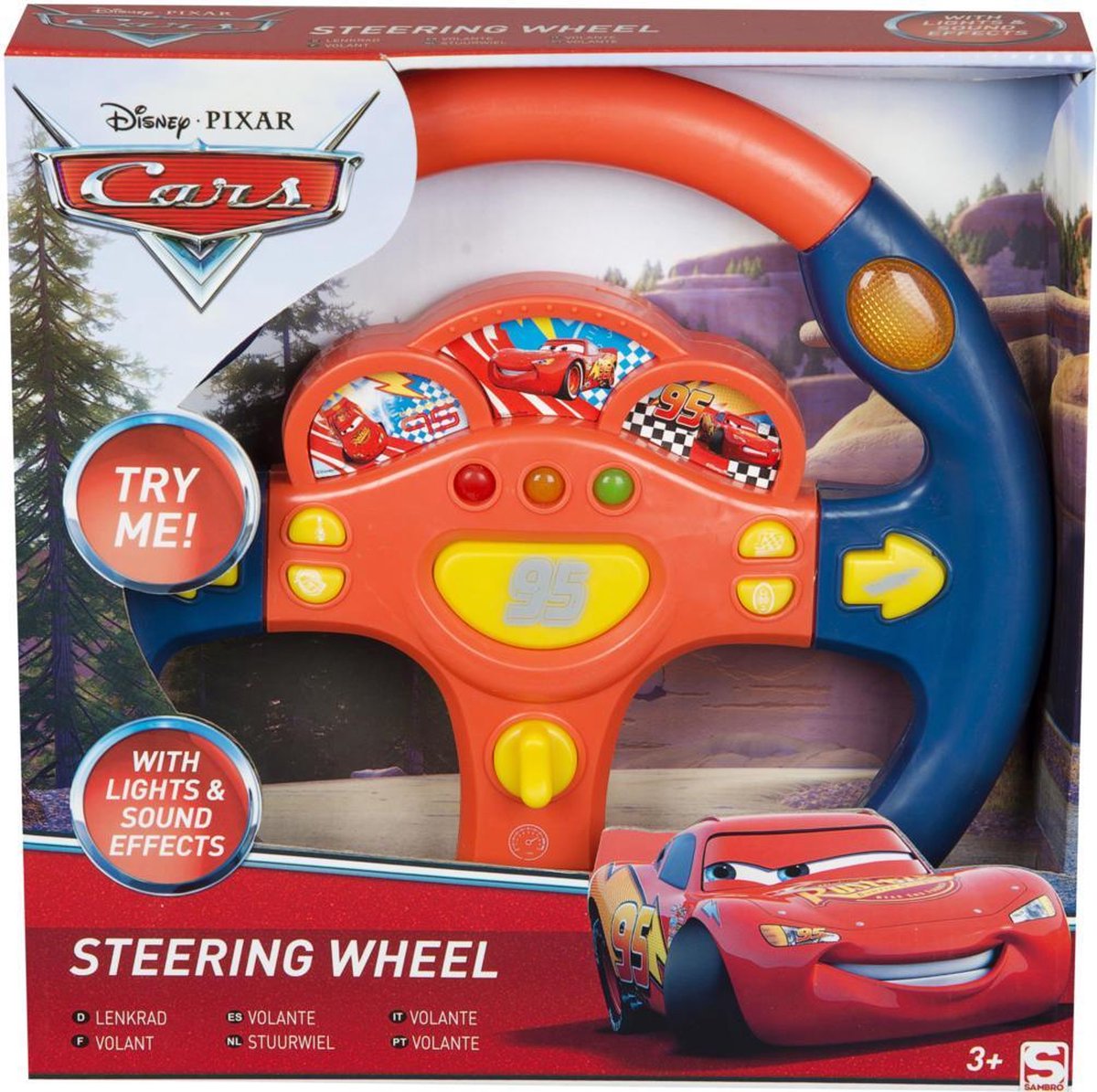 Disney Cars autostuur - activity stuur los autostuur met licht en ...