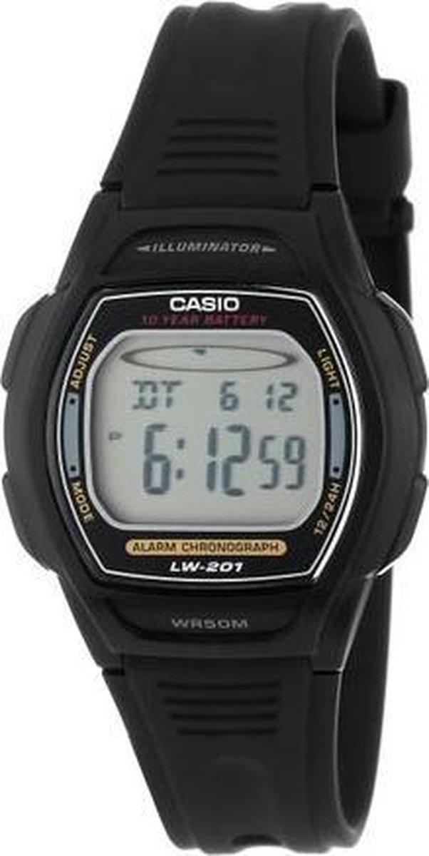 Casio mooi horloge LW-201-1A-Zwart | bol.com