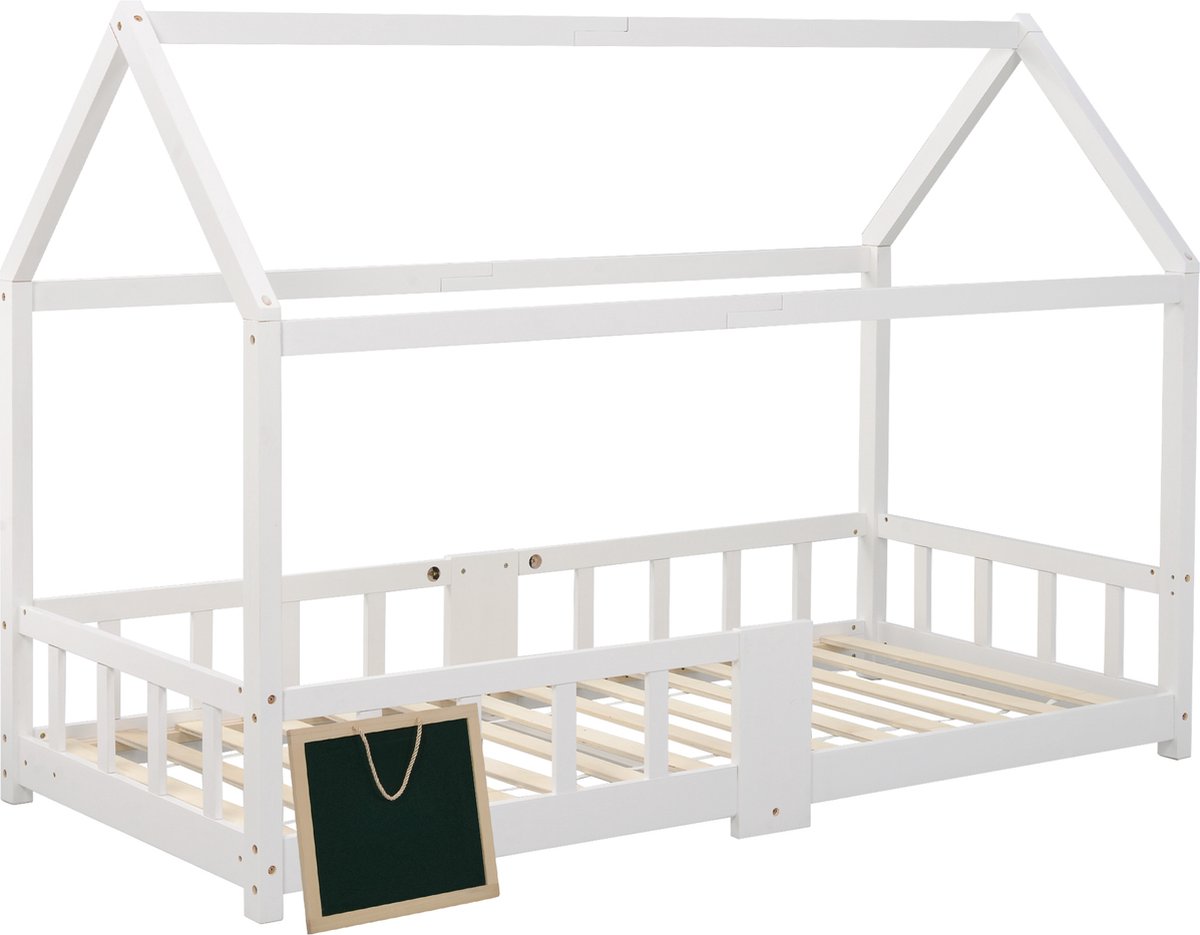 Merax Kinderbed 90x200 - Bed voor Kinderen met Uitvalbeveiliging ...