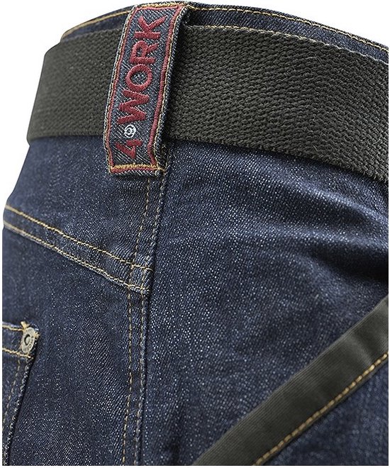 4WORK - Nerja stretch werkjeans blauw L34 | bol