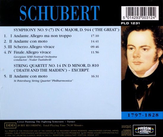 Schubert: Symphony 9 The Great [CD], Franz Schubert | Muziek | bol.com