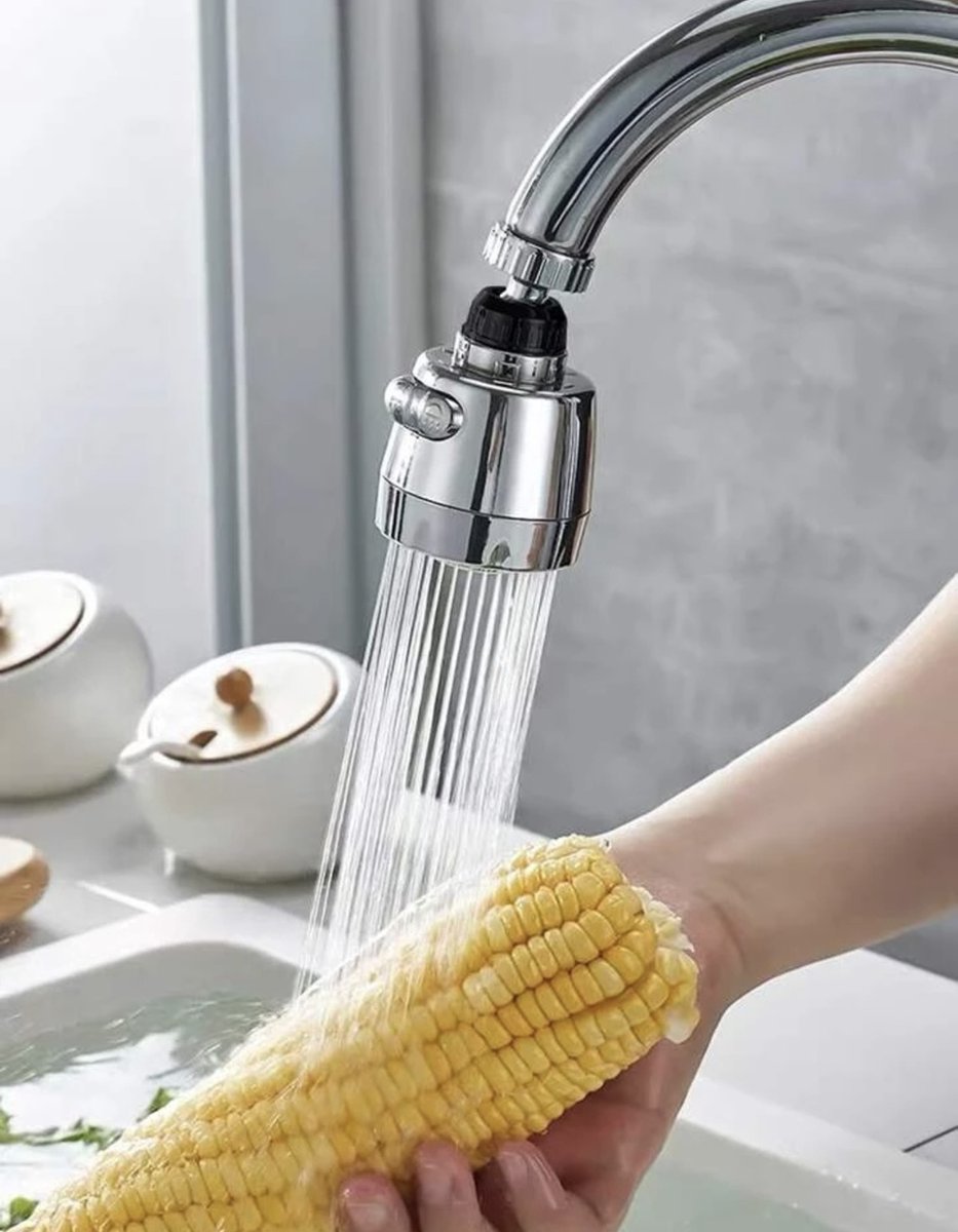 Draaibare douche perlator - Voor keukenkraan - Kraan kop zilver ...
