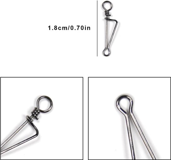 100 stuks hengel wartel set wartel vissen accessoires set wartel | bol