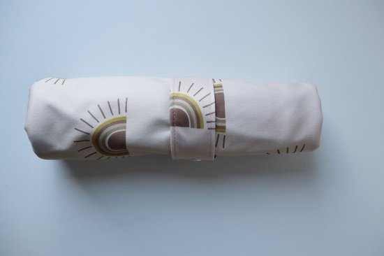 Babyboel Verschoonmat | Beige Zonnetjes Patroon | Waterafstotend ...