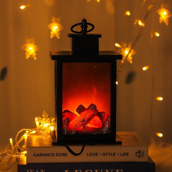 Sfeerhaard met LED Verlichting • Open haard • Woon Decoratie • 14cm x ...