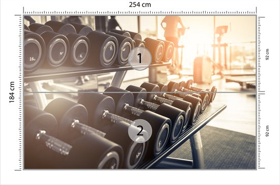 Fotobehang Halters In De Sportschool 3D | bol