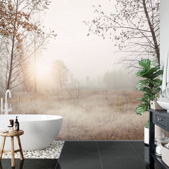 Fotobehang Bos In Mist | bol
