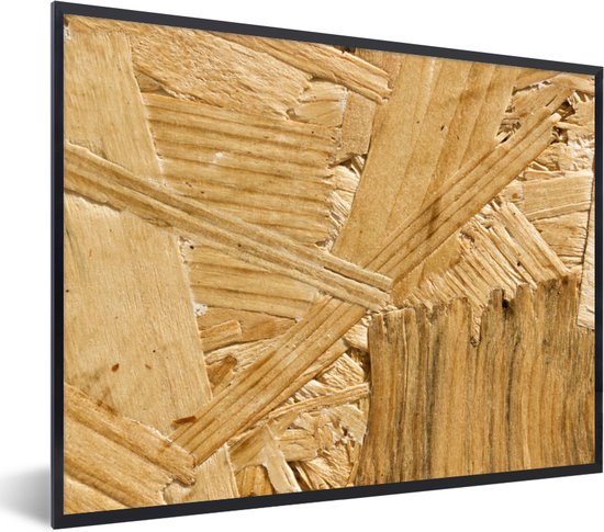 Fotolijst incl. Poster - Hout - OSB - Patroon - 40x30 cm - Posterlijst | bol