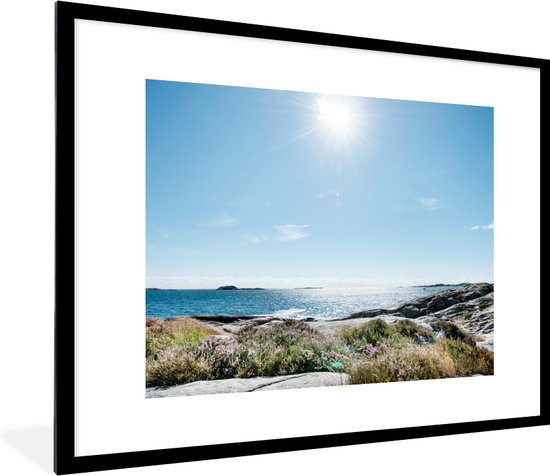 Fotolijst incl. Poster - Strand - Natuur - Zon - 80x60 cm - Posterlijst ...
