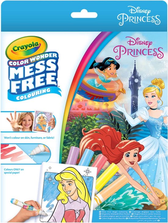 Crayola Color Wonder Disney Princess - Met 5 magische stiften - 18 ...