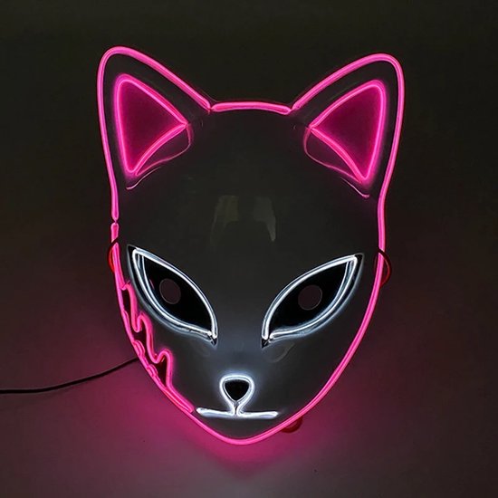 anime masker | Anime masker Sabito | LED masker | Demon Slayer | Demon ...
