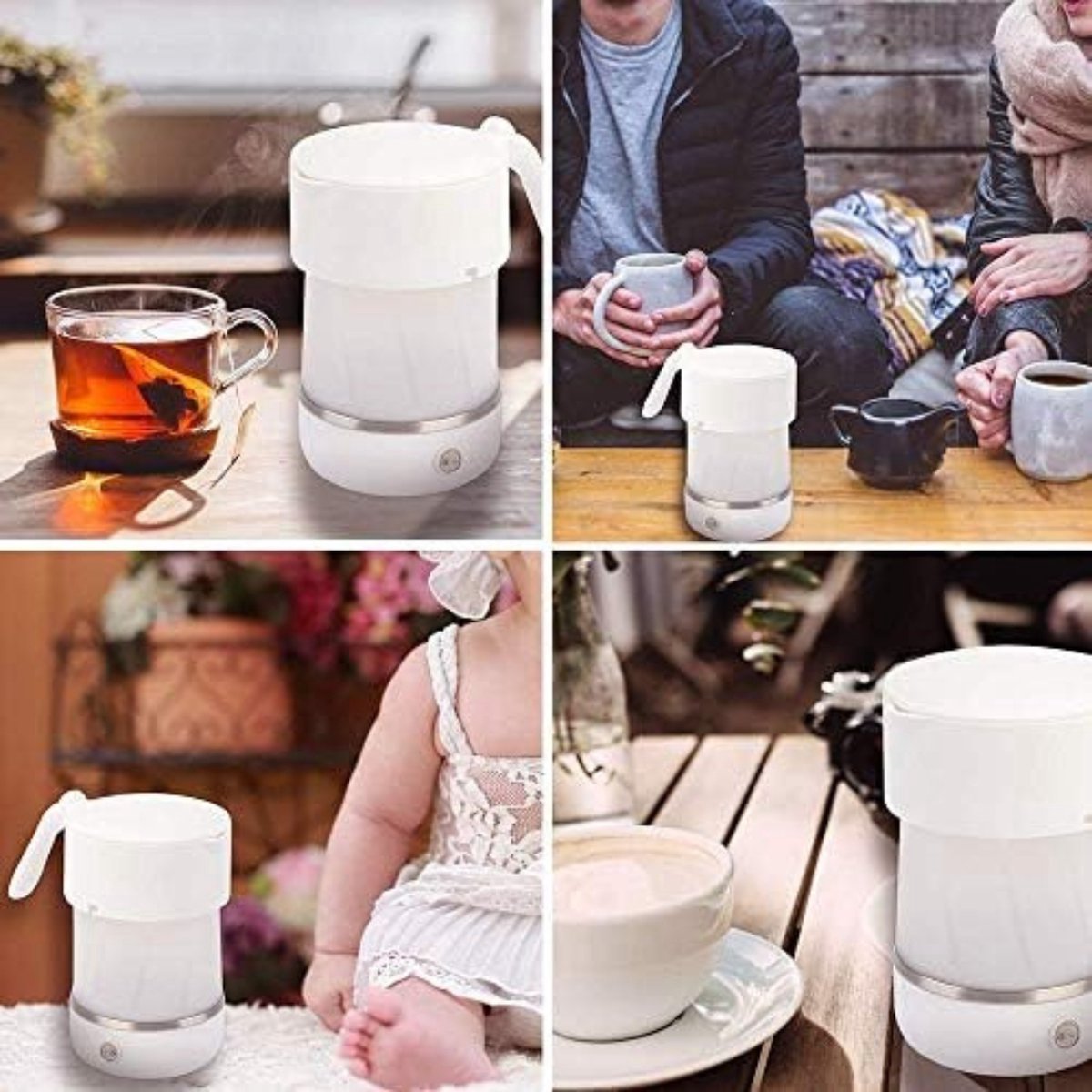 Draagbare Waterkoker - 500ml - Opvouwbaar - Reiswaterkoker- Mini ...