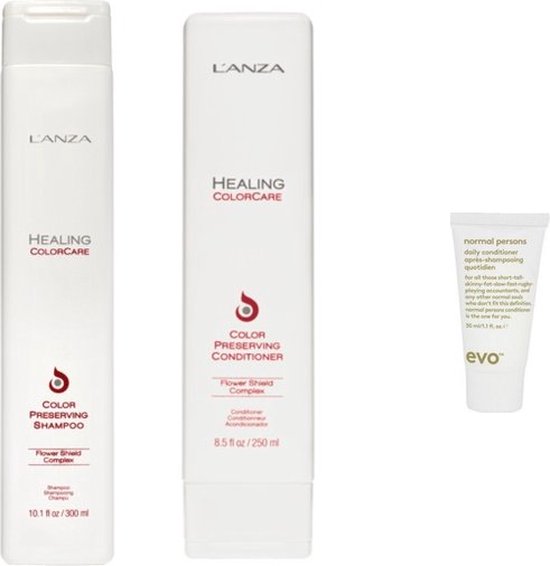 Lanza Duo Set - Color-Preserving Conditioner + Shampoo + Gratis Evo ...