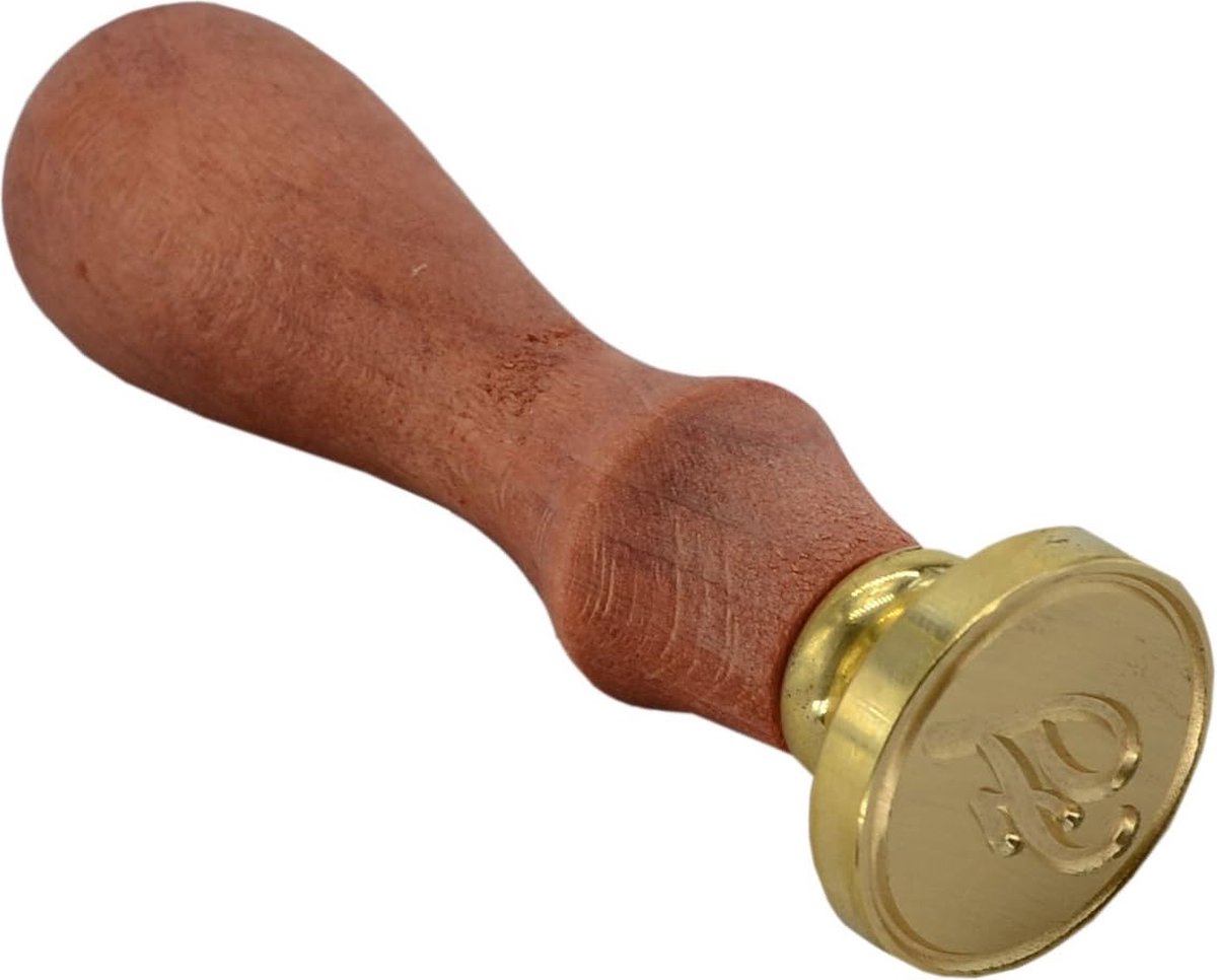 Retro Messing Hoofd Houten Handvat 26 Letters A-Z Alfabet Brief Eerste ...