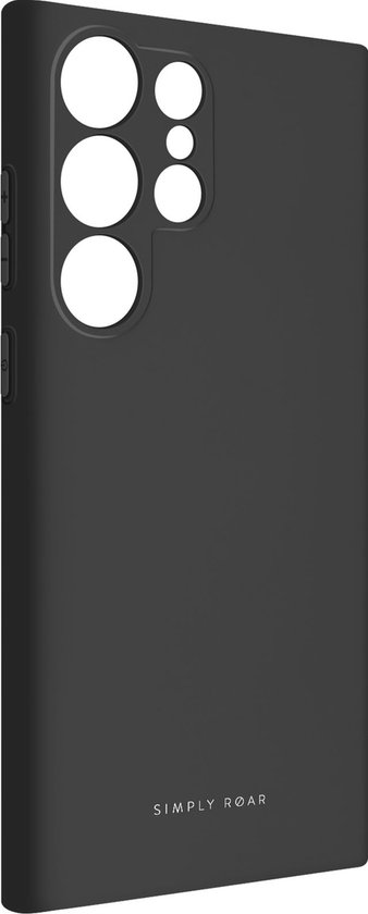 Roar Space hoesje Geschikt voor Samsung Galaxy S23 Ultra flexibel soft touch Zwart | bol