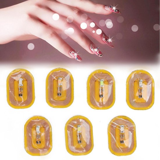 NFC-verlichting Nail Art-stickers 7 stuks - Glow in the Dark... | bol