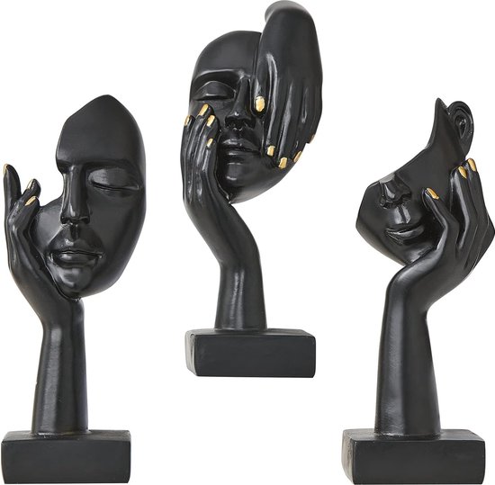 JGS ® Abstracte Moderne Beelden Set van Drie voor Woon- en ...
