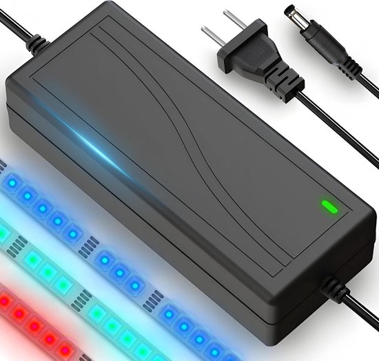 LED Power Adapter Transformer 12V 5A Driver Converter Strips Charger ...