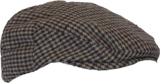Braxton Flat Cap Grijs geruit van Walker and Hawkes maat S (57cm) | bol