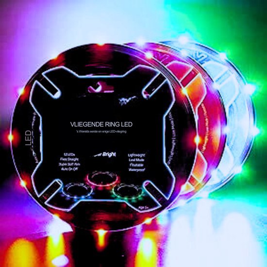 Flying Ring - Superheldere 16 Miljoen Kleuren RGB Frisbee Met LED ...