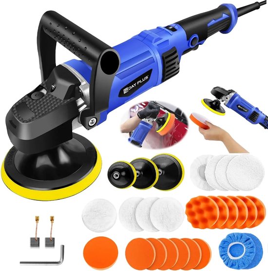 1400W Dual Action Polijstmachine Kit – 6 Variabele Snelheden ...
