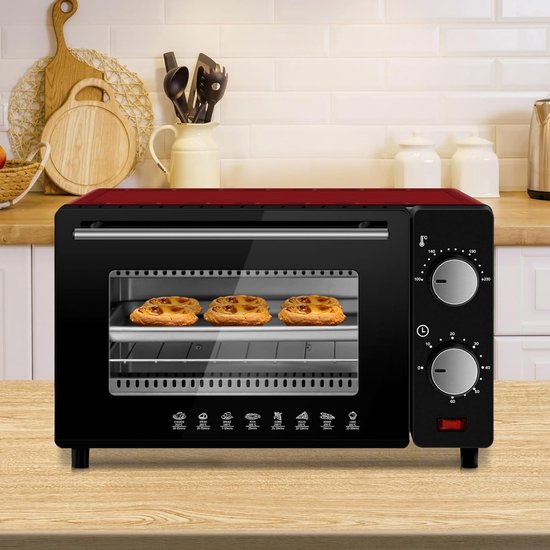 White-Label® Mini Oven Vrijstaand - Elektrische Oven - 12L - 800W | bol
