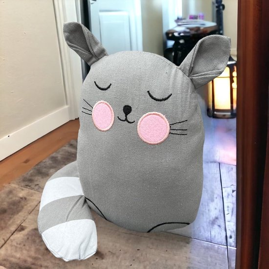 Deurbuffer van stof pluche 1 kg zwaar gevulde deurstopper grappig ...