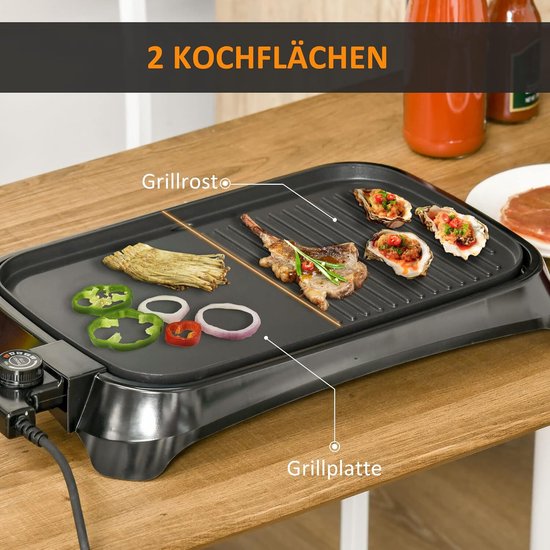 Lexium Bakplaat Electrisch - Tafelgrill - Grillplaat - Gourmet Plaat ...