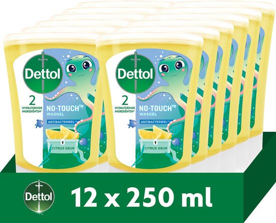 Dettol No-Touch Handzeep Navulling Citrus 250ml - 12 stuks - Voordeelverpakking | bol