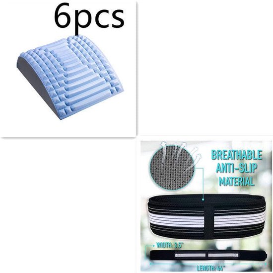 Back Stretcher Pillow Neck Lumbar Support Massager for Neck, Waist ...