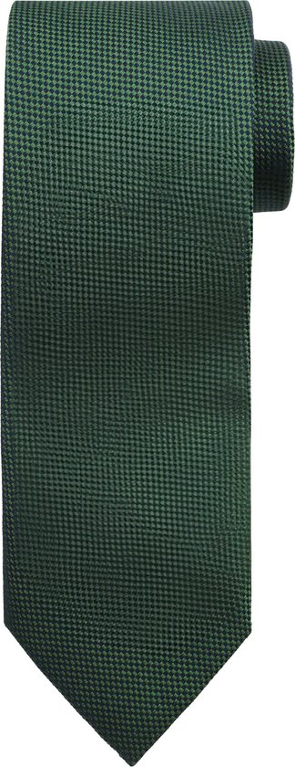 Suitable zijden stropdas Groen - Effen - Heren das - Breedte: 7 cm - | bol