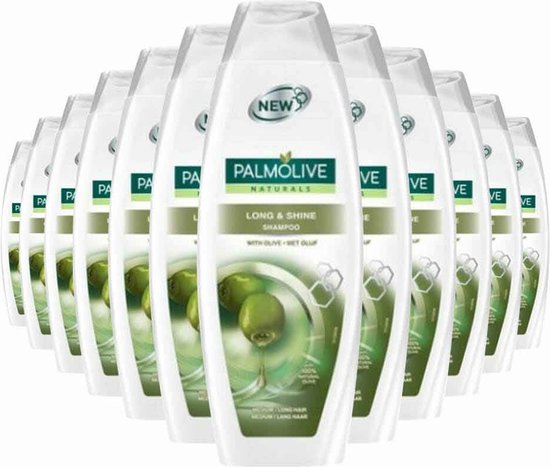 12x Palmolive Shampoo Long and Shine Olive Oil 350 ml | bol