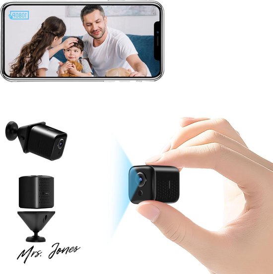 Mrs. Jones Stealth-X Spy Camera Verborgen Mini Camera - 1080P HD - WiFi ...