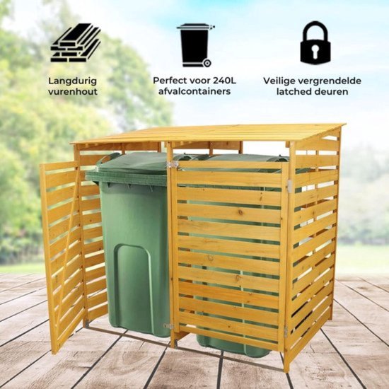 Kliko Ombouw – Containerberging Dubbel – Containerkast Voor 2 ...