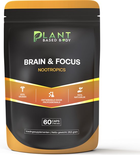 Plant Based Body - Concentratie Pillen - Brain & Focus - Nootropic ...