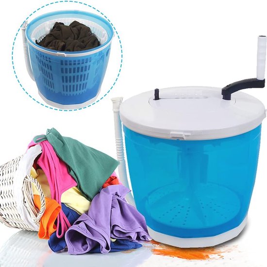 Draagbare Mini Wasmachine met Centrifuge - 2-in-1 Reiswasmachine voor 3 ...
