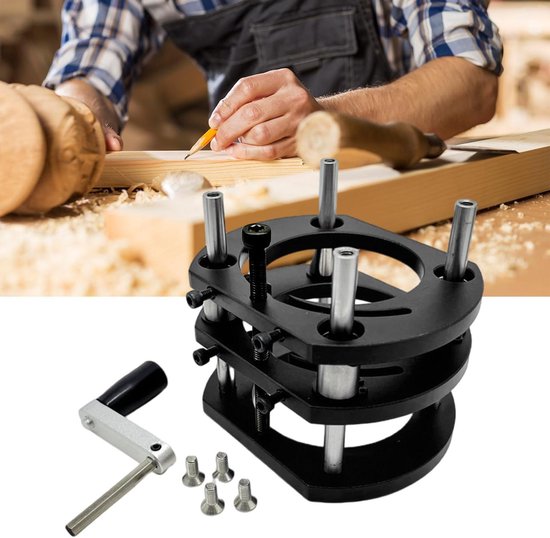 Router Lift 4 bekkenklem - hefsysteem roestvrij staal - 51 mm lift - 64 ...