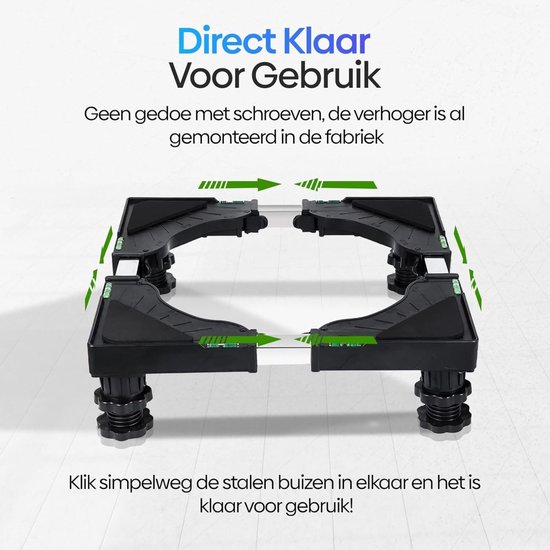 Dailysuppliess Wasmachine Verhoger - Ombouw - Kast - Zwart | bol