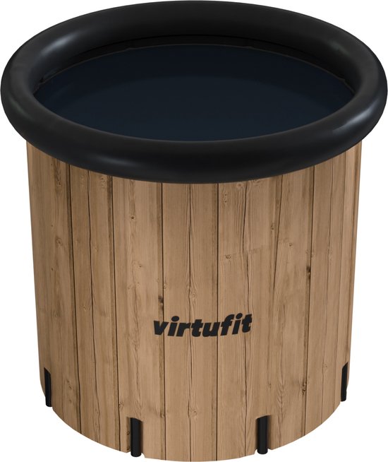 VirtuFit IJsbad XXL met Hoes - 375 Liter - Wood Look - Inclusief ...