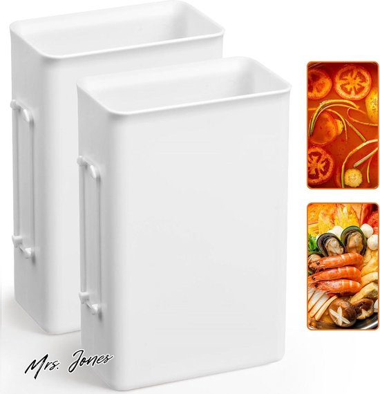 Mrs. Jones Vriezer Soepcontainers 2 Pack 4 Kopjes (1 Kw) Soepblokjes ...
