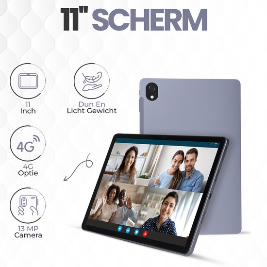 Nieuw 2025 Android Tablet met Lange Batterijduur - 128 GB - 13 MP ...