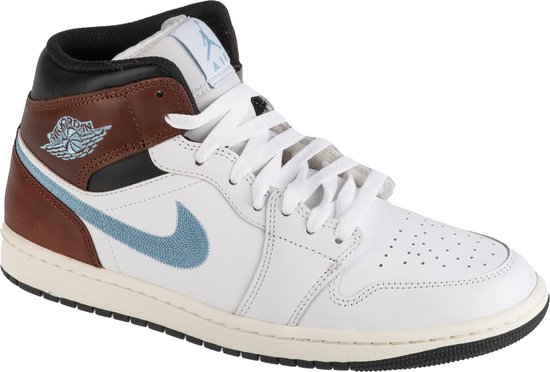 Air Jordan 1 Mid FQ7831-142, Mannen, Wit, Sneakers, maat: 47,5 | bol